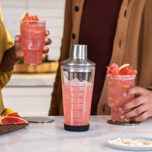 Twist to Lock Cocktail Shaker